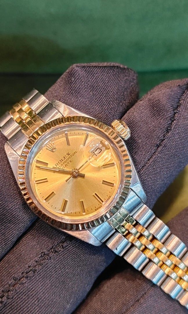 Rolex Oyster Perpetual Date, Luxury, Watches on Carousell