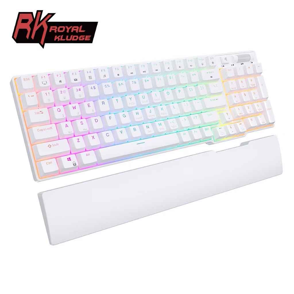 Royal Kludge RK96 Wireless Bluetooth Mechanical Keyboard RGB Hot-swap ...