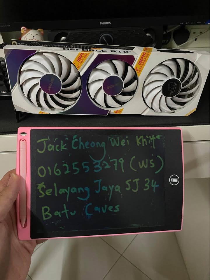 Rtx3070 8gb Igame white oc gaming rgb . 3 fan . warranty until 1/2026 ...