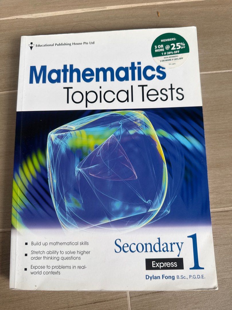 Secondary 1 Mathematics Topical Tests, Hobbies & Toys, Books ...