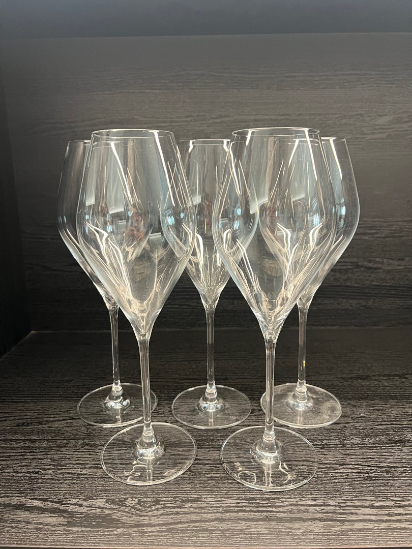Set of 6 Urban Bar Bacci Wine Glasses, Furniture & Home Living ...