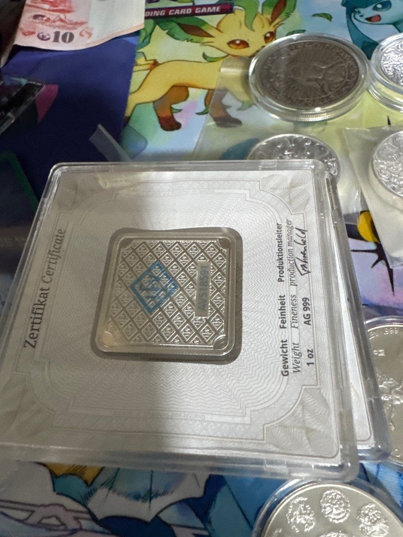 Silver Coins and Bars - 44 oz silver bullion - Premium Lot - Various ...