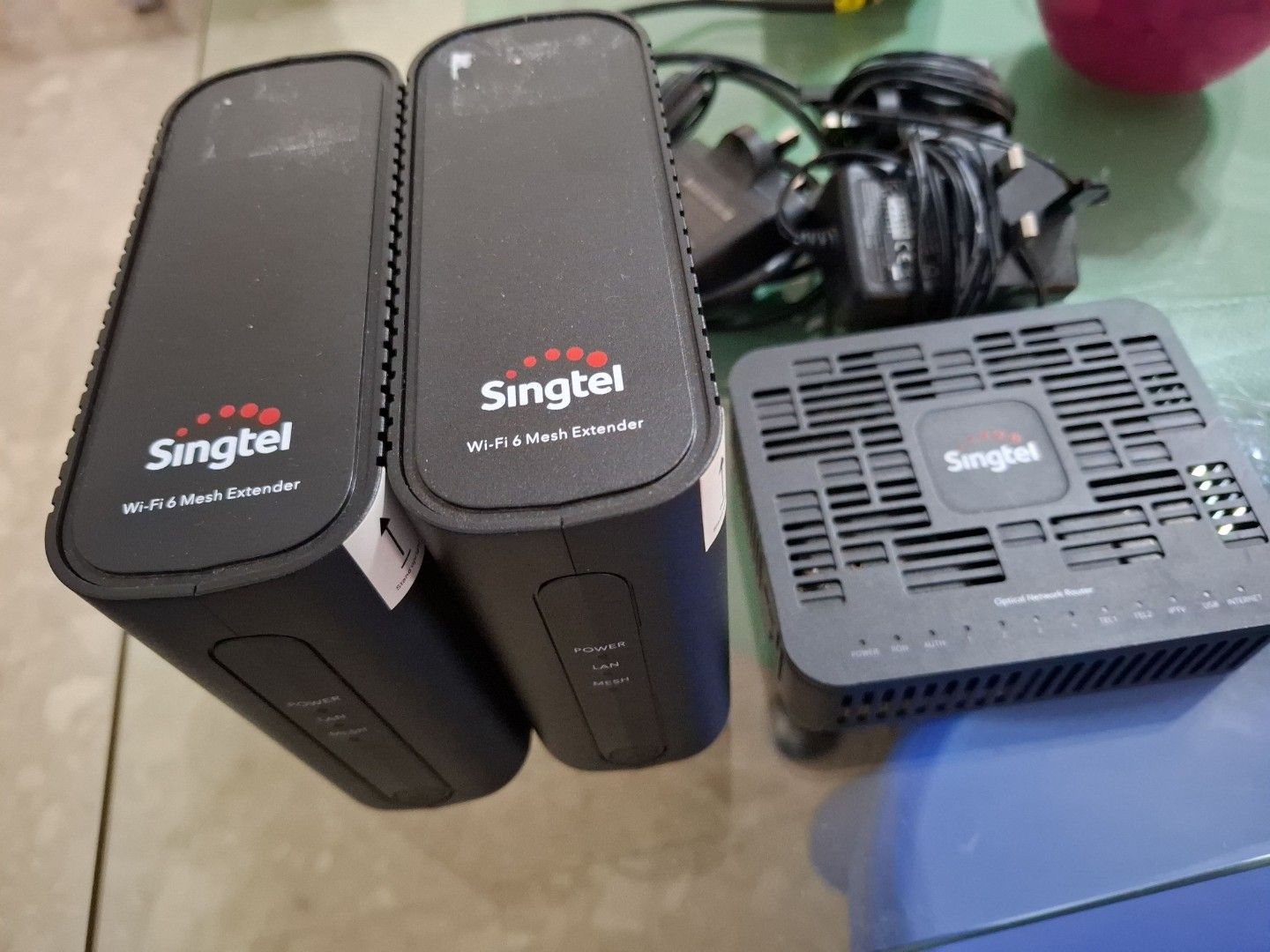Singtel Wi-Fi 6 Mesh Extender & Optical Network Router, Computers ...