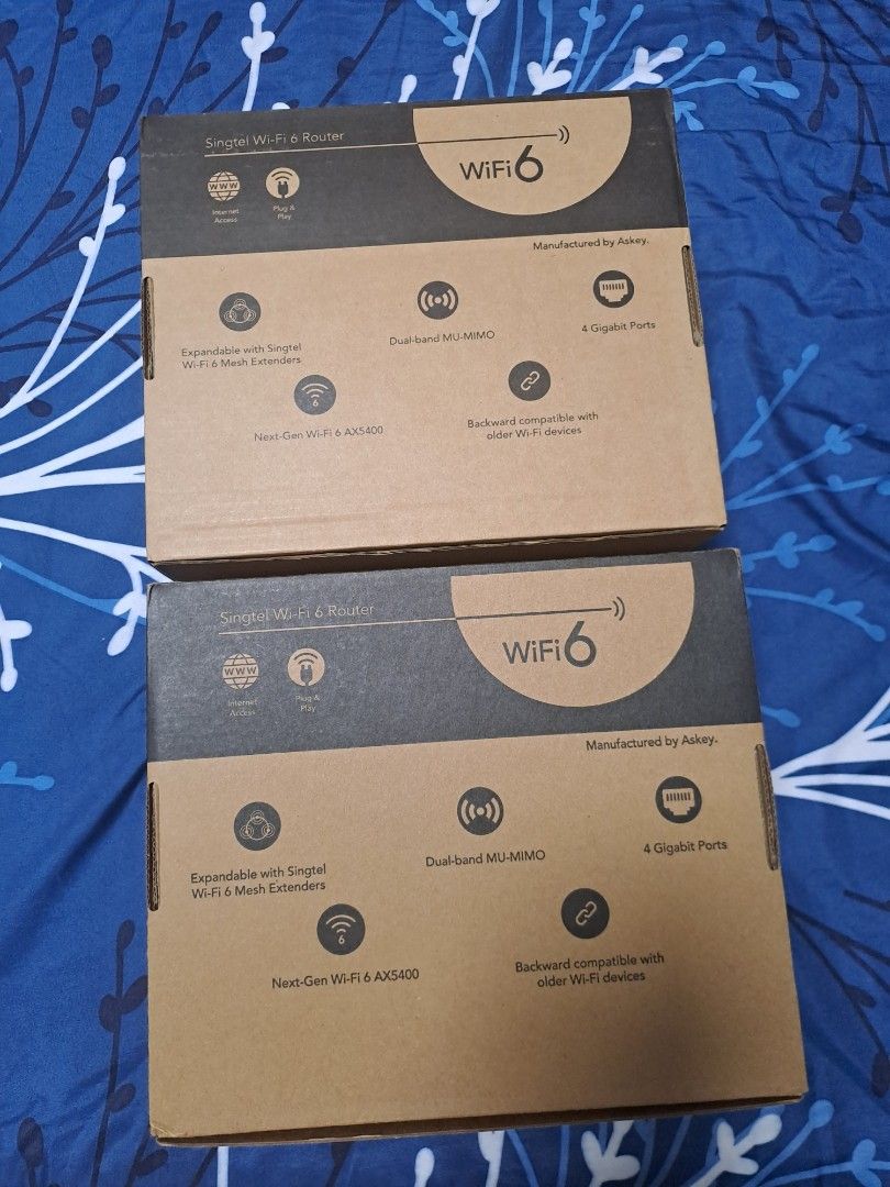 Singtel Wi-Fi 6 Router RT5703W (2 units), Computers & Tech, Parts ...