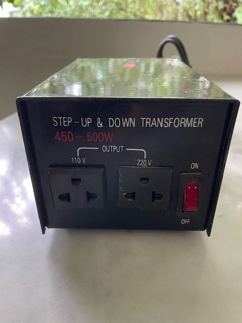 Step-Up & Down Transformer 450-500W, TV & Home Appliances, Electrical ...