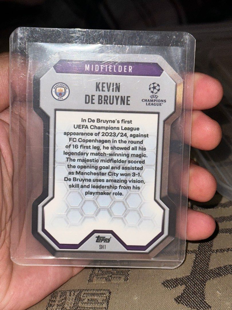 Topps Match Attax Champions League Manchester City Kevin De Bruyne ...