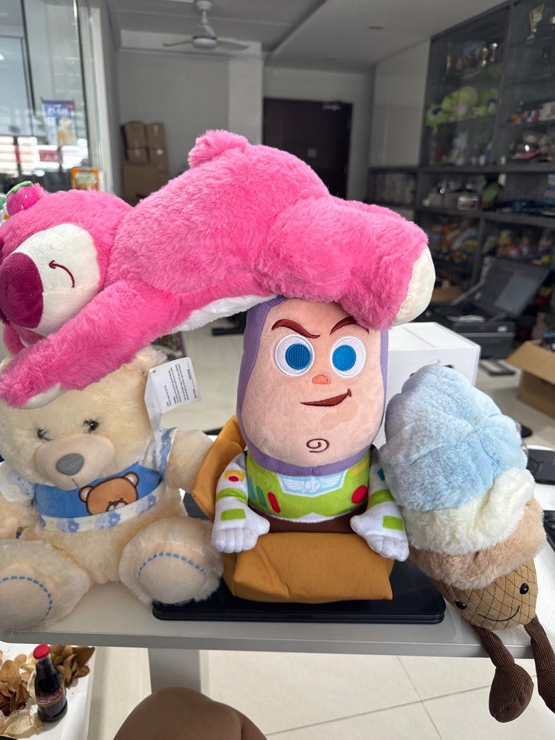 Toy Story Plush Bundle - Buzz, Lotso, Ice Cream, Hobbies & Toys, Toys ...