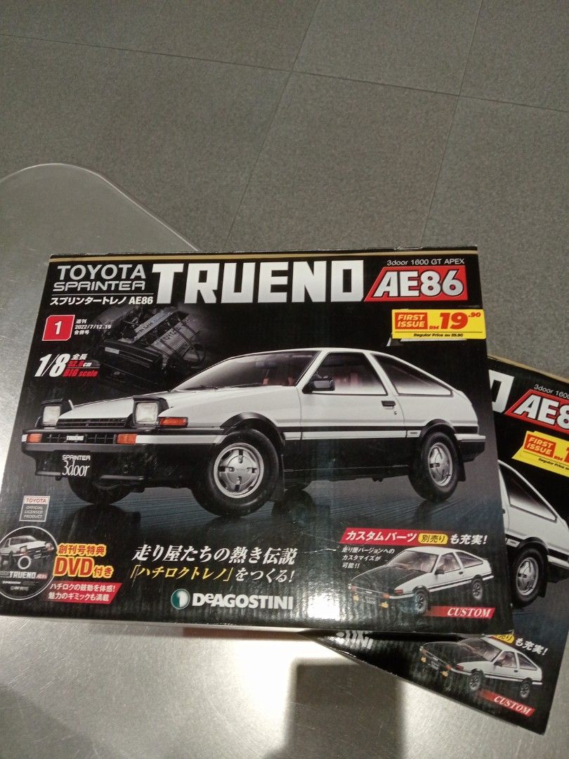 Deagostini Toyota Sprinter Trueno AE86 1/18 Scale Model, Hobbies & Toys ...