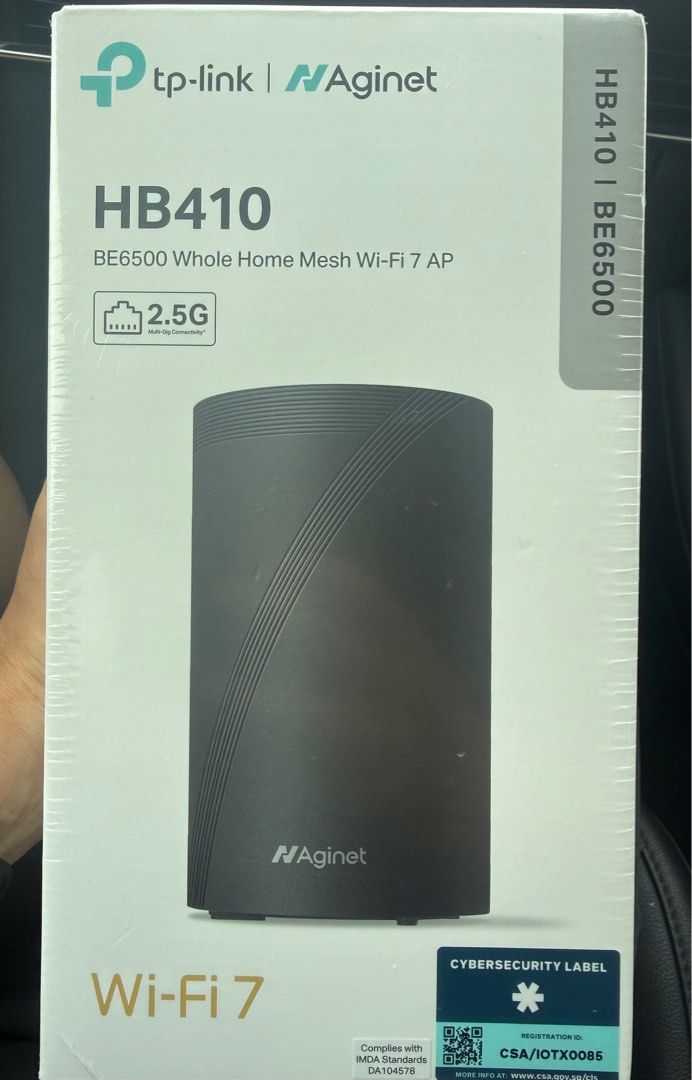 TP-Link HB410 BE6500 Whole Home Mesh Wi-Fi 7 AP, Computers & Tech ...