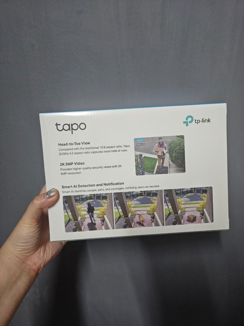 TP-Link Tapo Video Doorbell Camera Kit, Furniture & Home Living ...