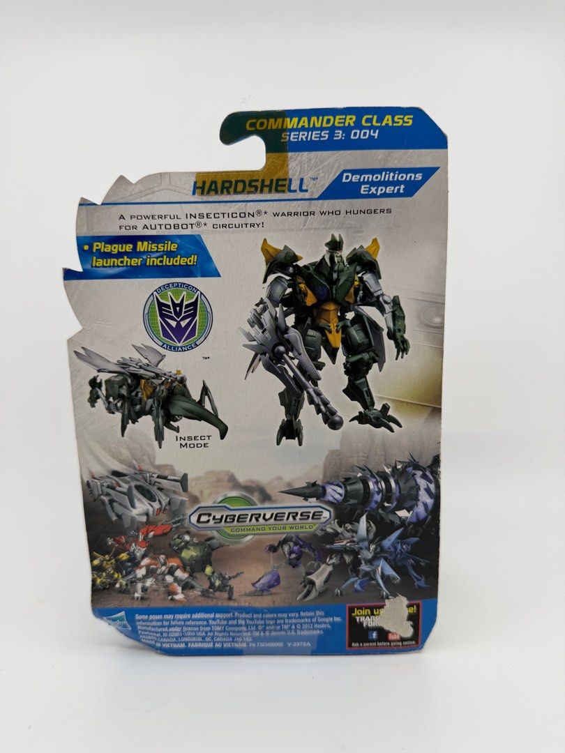 Transformers Prime Beast Hunters HARDSHELL with PLAQUE MISSLE LAUNCHER ...