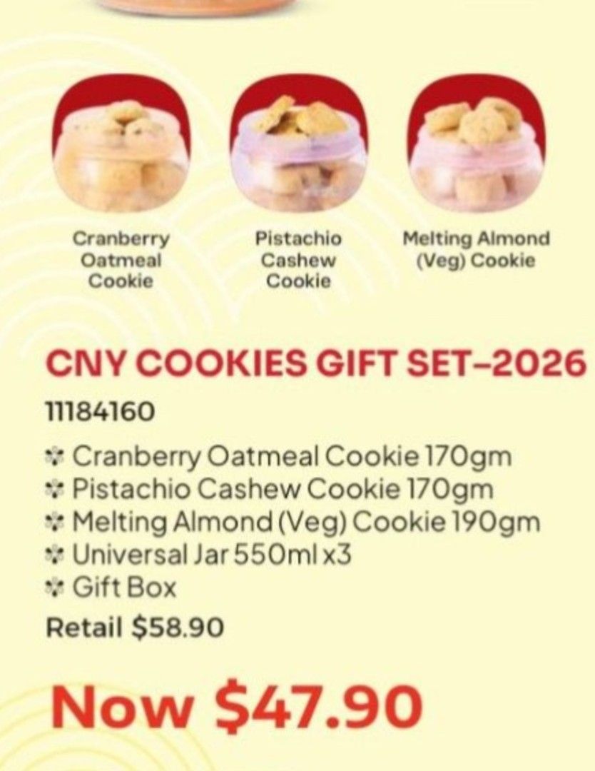 Tupperware CNY (Chinese New Year) Cookies 2026, Food & Drinks, Homemade ...