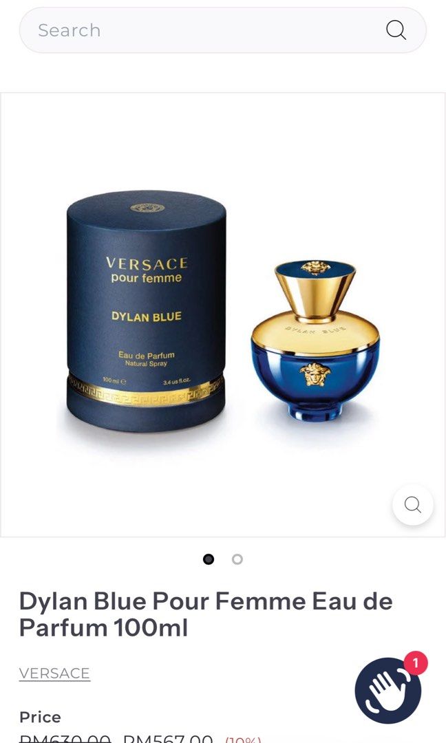 Versace Dylan Blue Pour Femme Eau de Parfum 100ml, Beauty & Personal ...