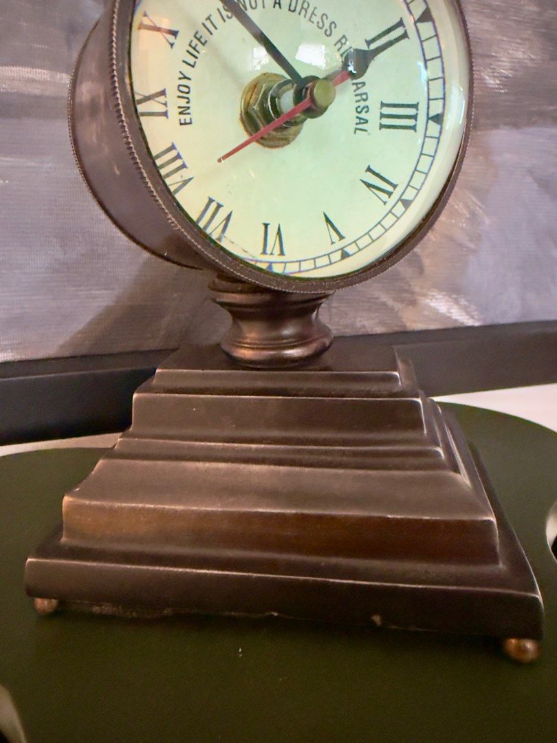 Vintage Maritime Two-Sided Desk Clock, Furniture & Home Living, Home ...