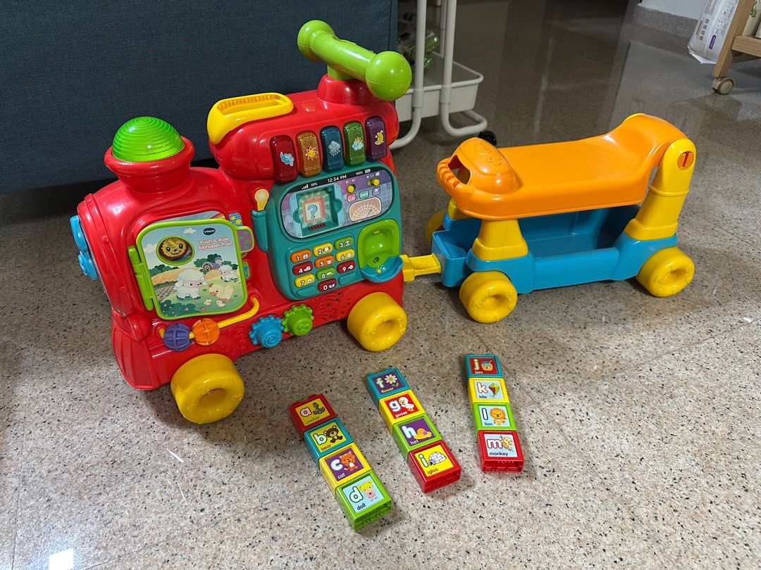 VTech Sit-to-Stand Alphabet Train, Babies & Kids, Infant Playtime on ...