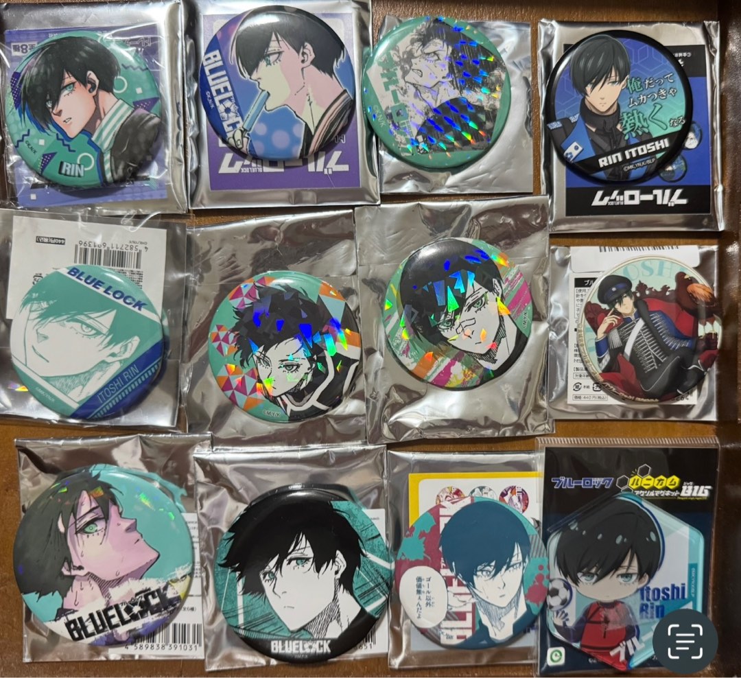 WTS Blue Lock Itoshi Rin Badges, Hobbies & Toys, Memorabilia ...