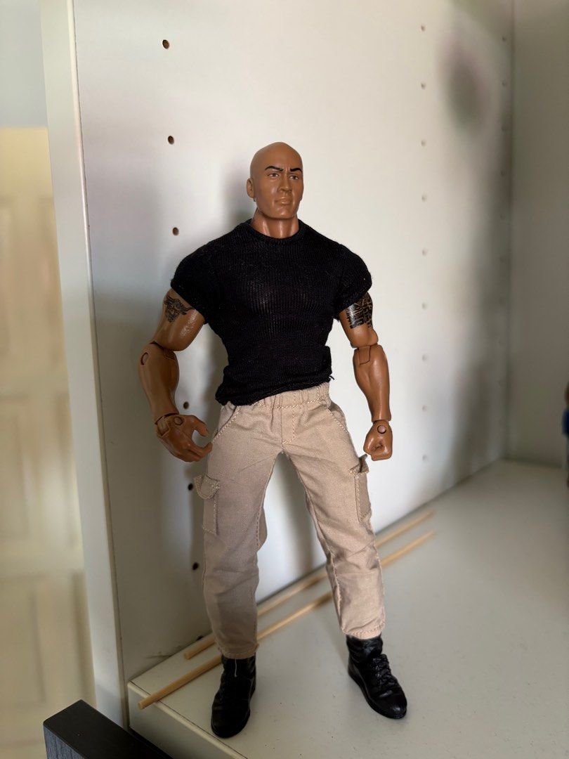 WWE The Rock Elite / Fast and Furious Hobbs / Jumanji Action Figure ...