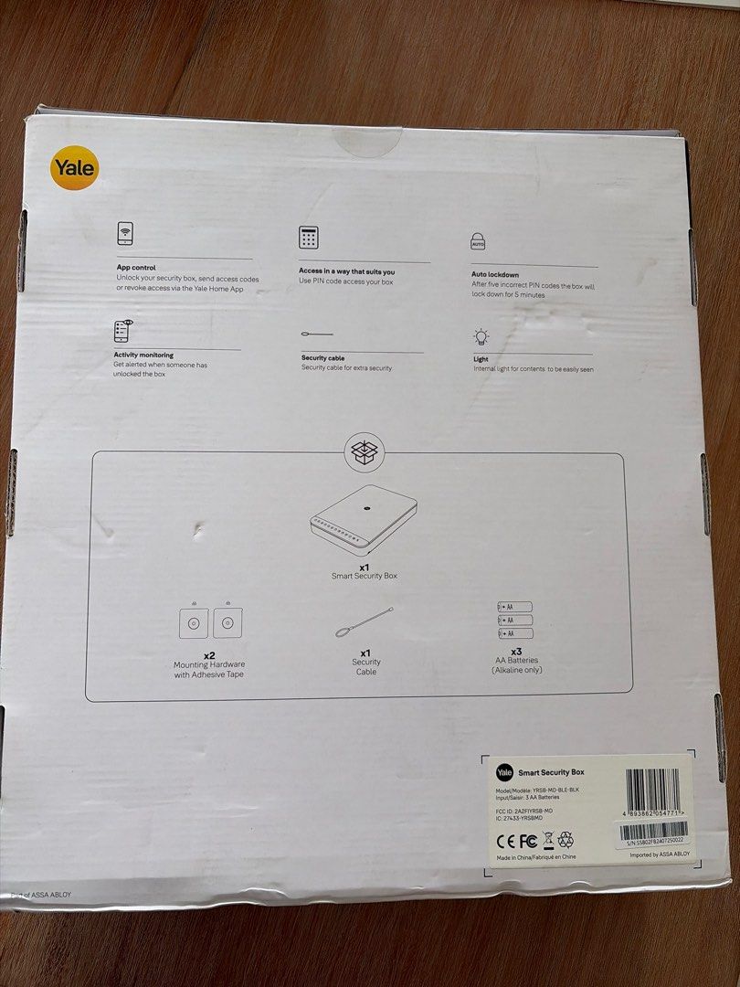 Yale Smart Security Box, Furniture & Home Living, Security & Locks ...