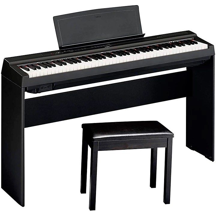 Yamaha P-125B Digital Piano with Stand and Bench, Hobbies & Toys ...