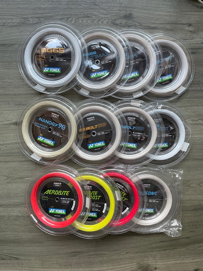 Yonex Badminton String 200 Meters, Sports Equipment, Sports & Games ...