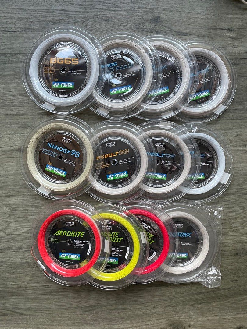 Yonex Badminton String 200 Meters, Sports Equipment, Sports & Games ...