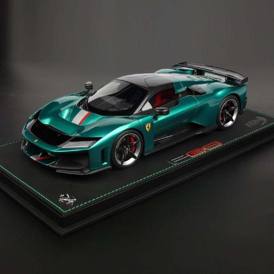 1/18 BBR Ferrari F80 (come with display case) - Silver, Green, Hobbies ...
