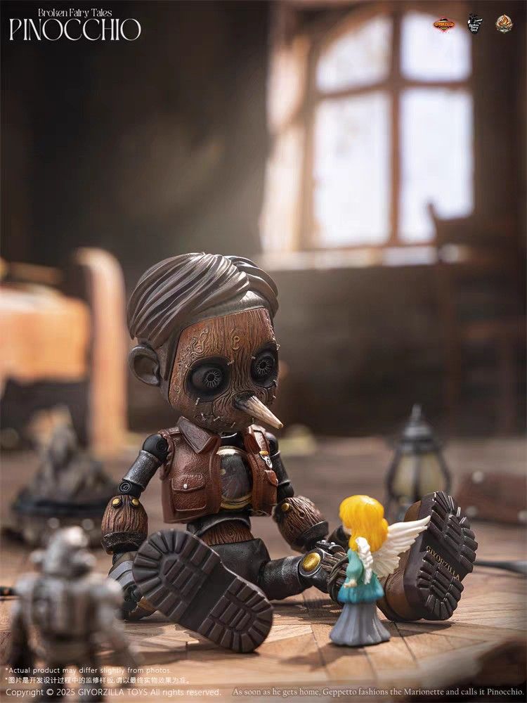 18cm Tall ! GIYORZILLA TOYS Broken Fairy Tales Pinocchio 1/6 scale ...