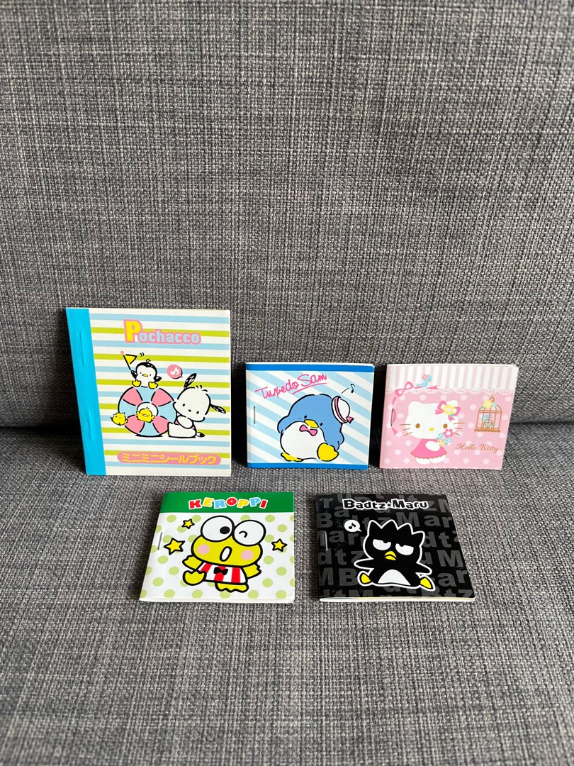 1pc Hello Kitty Mini Sticker Booklet | Tuxedosam | Pochacco | Keroppi ...