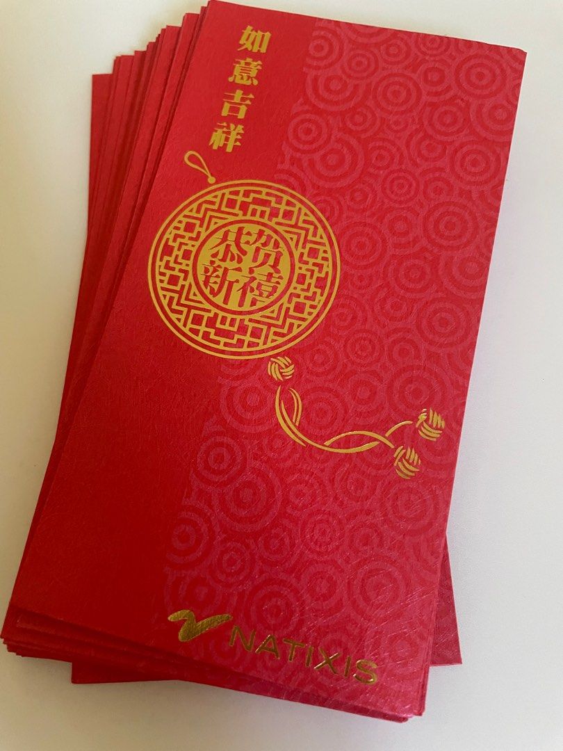 20pcs Natixis red packet cny angpow, Hobbies & Toys, Stationery & Craft ...