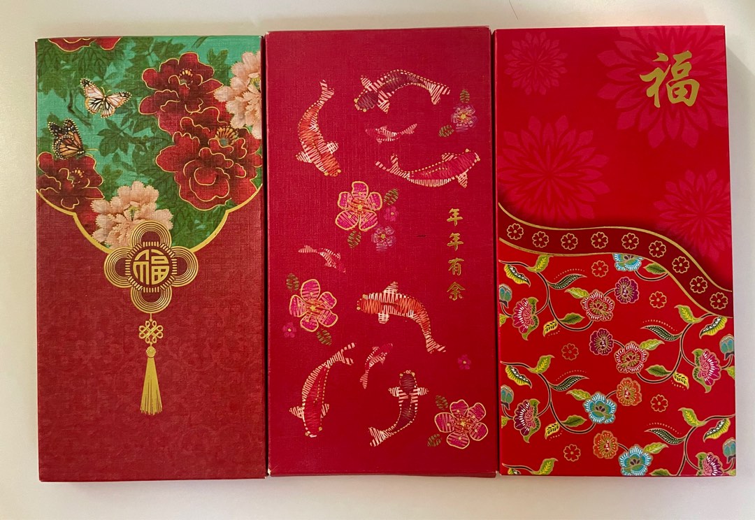 3 boxes ING red packet cny angpow, Hobbies & Toys, Stationery & Craft ...