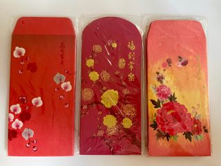 CNY Hong Leong Finance Red Packet Ang Pow (3 pieces) Happy New Year ...