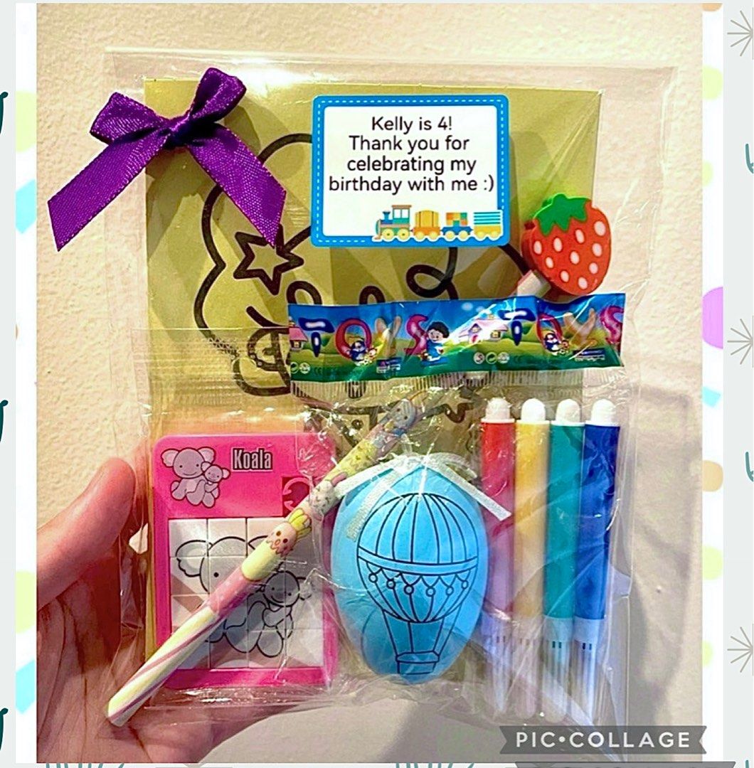 🎁4 in 1 kids birthday goodie pack, children day, farewell, or door ...