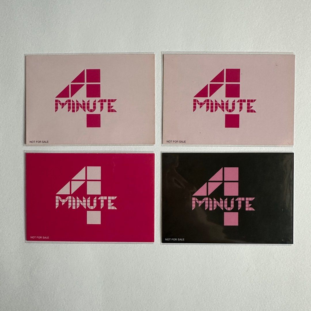 4MINUTE OFFICIAL JAPANESE ALBUM PHOTOCARD, Hobbies & Toys, Memorabilia ...