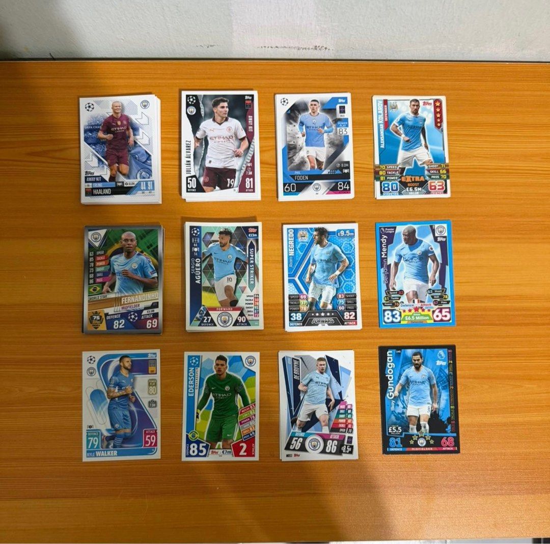 94 Man City Cards - Match Attax, Hobbies & Toys, Toys & Games on Carousell