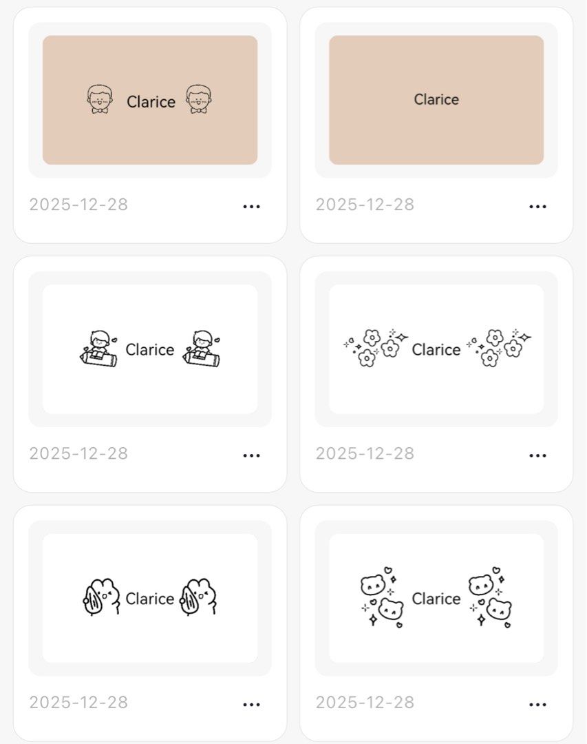 🏷️ Custom Name Stickers - Waterproof (White / Color / Patterns ...