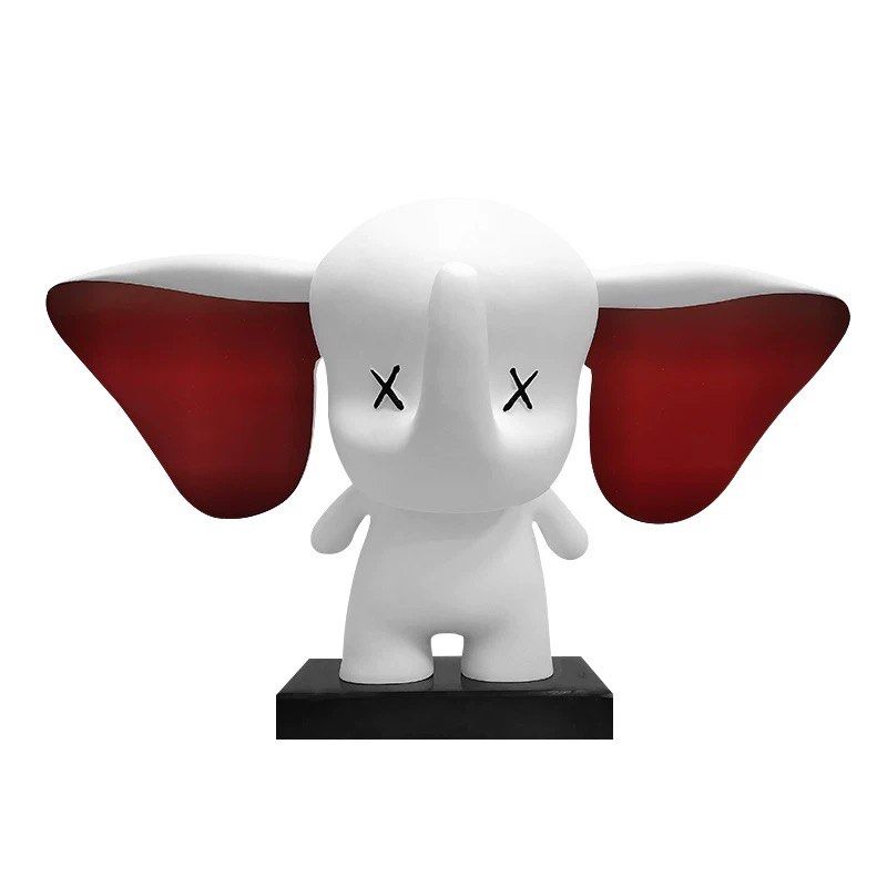 🐘 Large Modern Elephant Art Sculpture (53cm) | Statement Decor | Marble ...