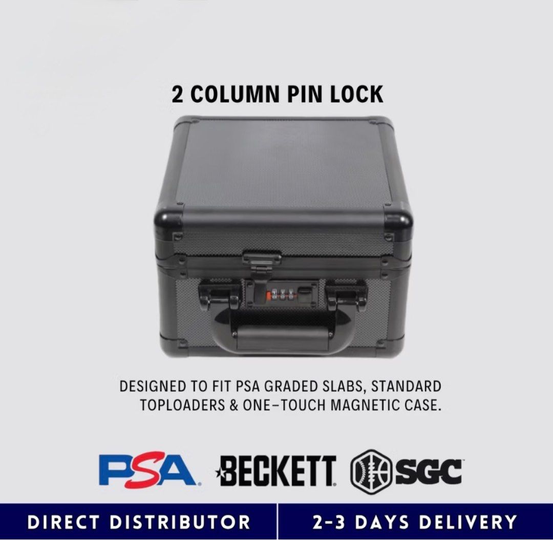 🇸🇬 NEW LOCK SG STOCK 🔥 Graded Card Storage PSA Slab Case with Lock ...