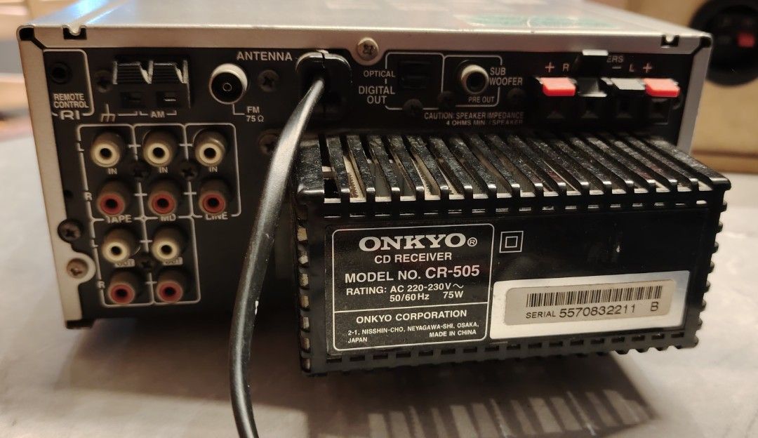 安橋 Onkyo CR505 書架式音響 送藍牙接收器, 音響器材, 音樂播放裝置 MP3及CD Player - Carousell