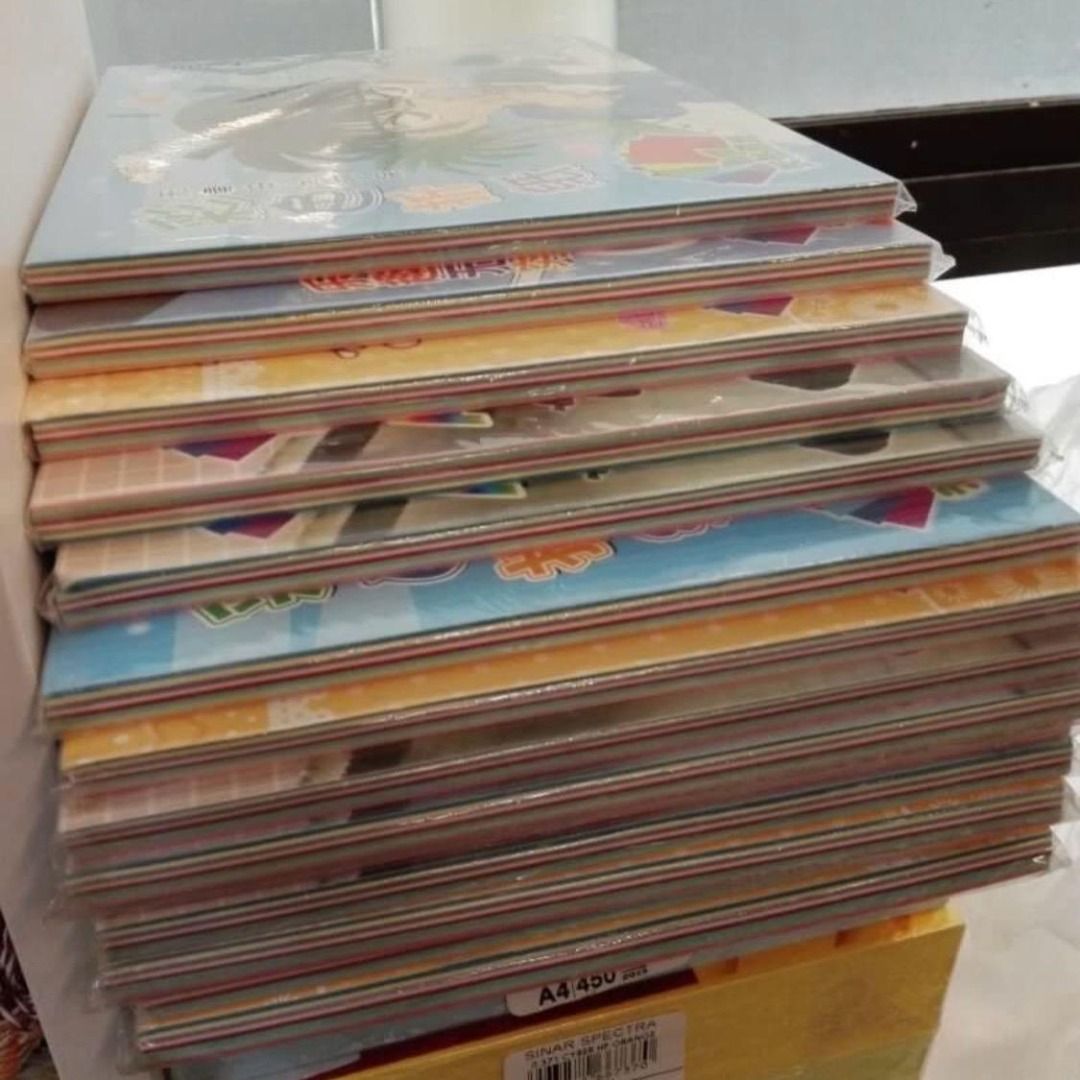 A4 Size Coloured Papers/ 8 different colors, Hobbies & Toys, Stationery ...