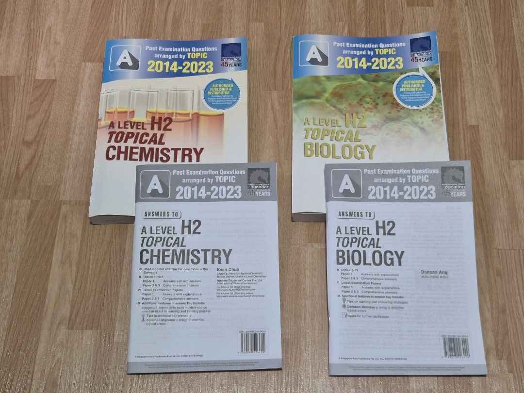 A Level H2 Topical Chemistry & Biology TYS (2014-2023), Hobbies & Toys ...