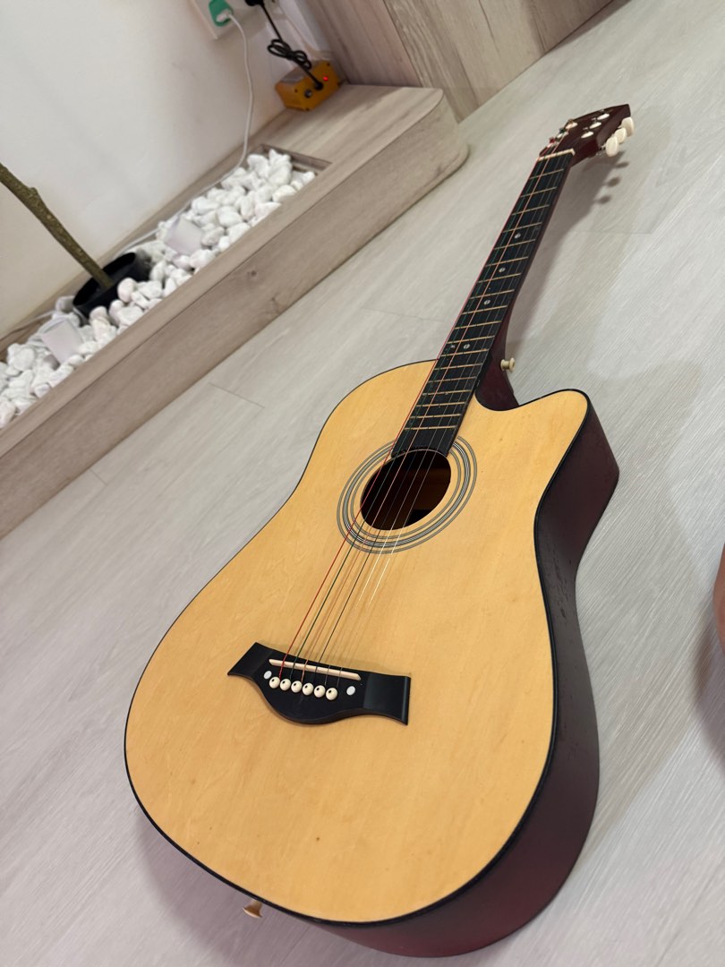 Acoustic Guitar with Accessories, Hobbies & Toys, Musical Instruments ...