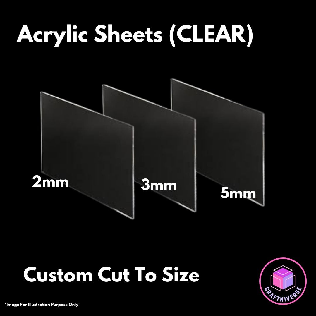 ACRYLIC Sheets Custom Cuts / ACRYLIC Sheet, Hobbies & Toys, Stationery ...