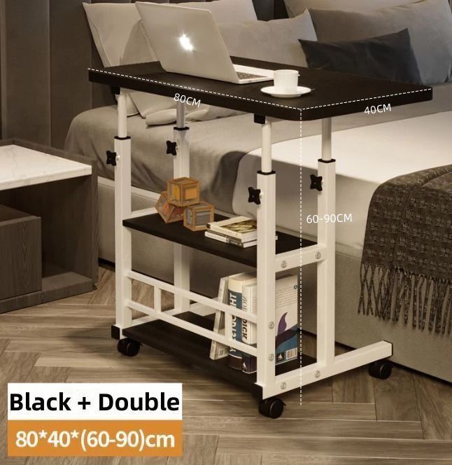 Adjustable Movable Study Table | Foldable Bedside Laptop Desk | Lifting ...