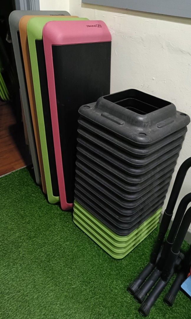 Aerobic step boards adjustable base herights, Sports Equipment ...