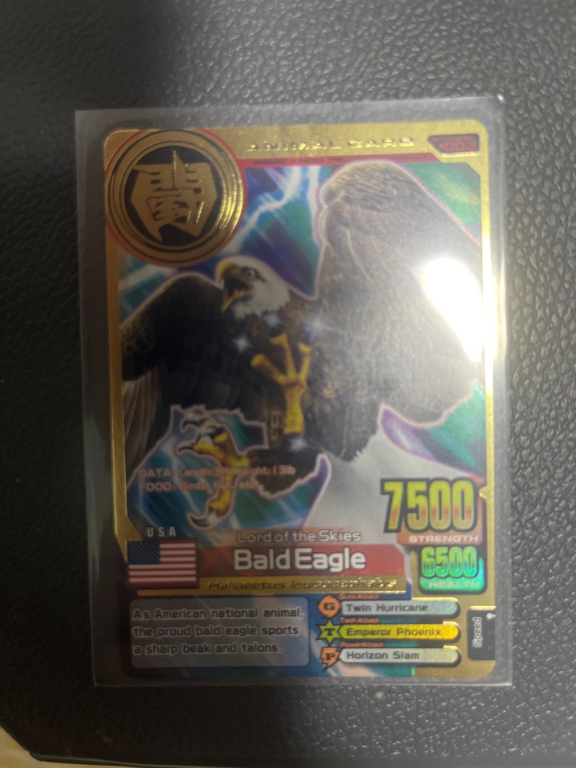 Animal Kaiser Bald Eagle Trading Card, Hobbies & Toys, Toys & Games on ...