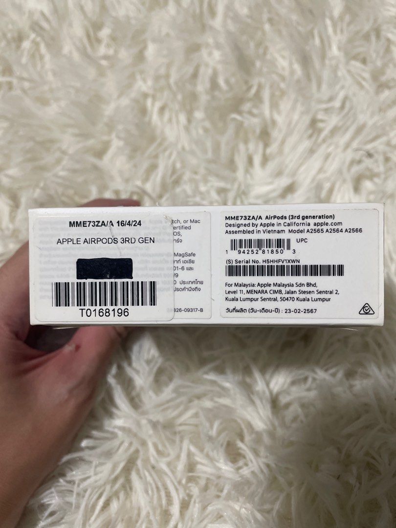 Apple AirPods 3rd Gen with MagSafe Charging Case, Audio, Earphones on ...