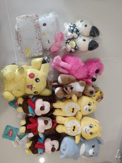 $10 for all.assorted Plush Toys - Elmo, Hello Kitty, Pokemon, and More ...