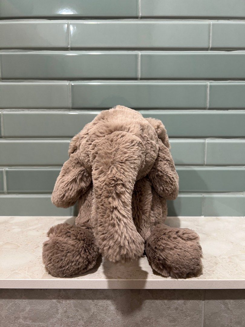 Authentic Jellycat Smudge Elephant Medium 34cm, Hobbies & Toys, Toys ...