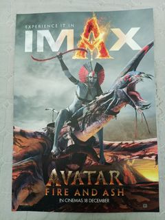 Avatar: Fire and Ash IMAX Movie Poster, Hobbies & Toys, Collectibles ...
