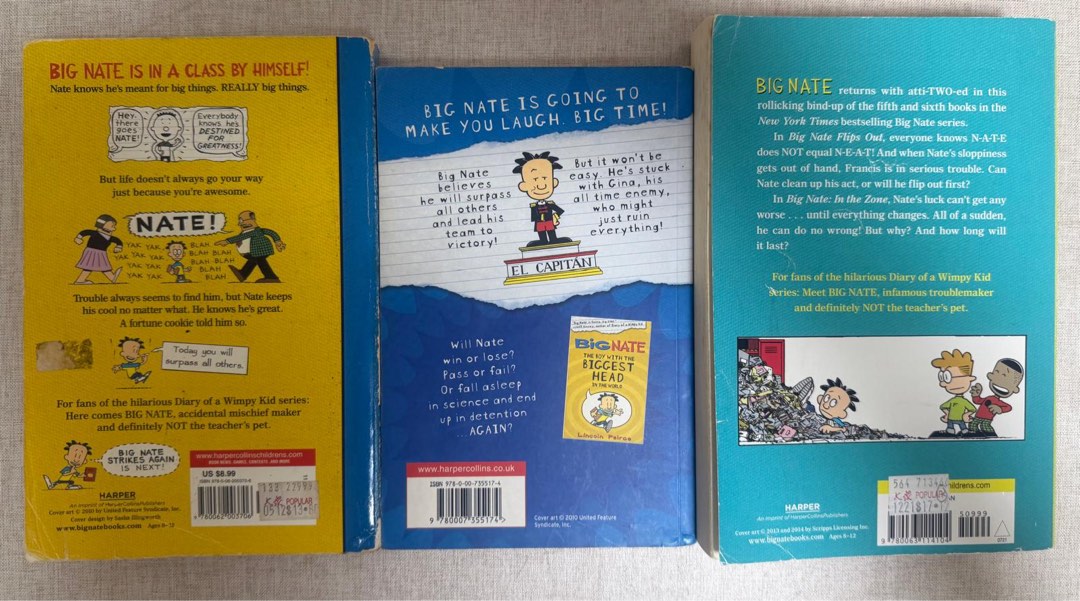 Big Nate Book Collection by Lincoln Peirce, Hobbies & Toys, Books ...